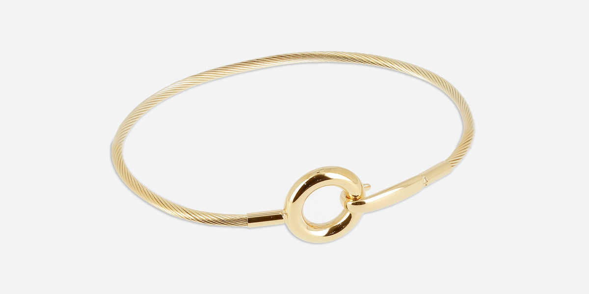 Bracelet Jonc Sallie (Acier doré) – Zag Bijoux