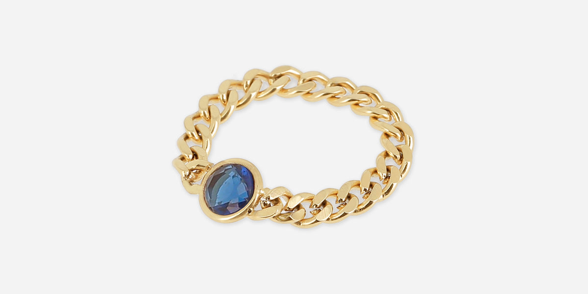 Anillo Brunella (Acero dorado) – Zag Bijoux