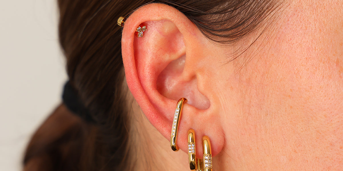 Boucles d'oreilles Elsa (Acier doré) – Zag Bijoux