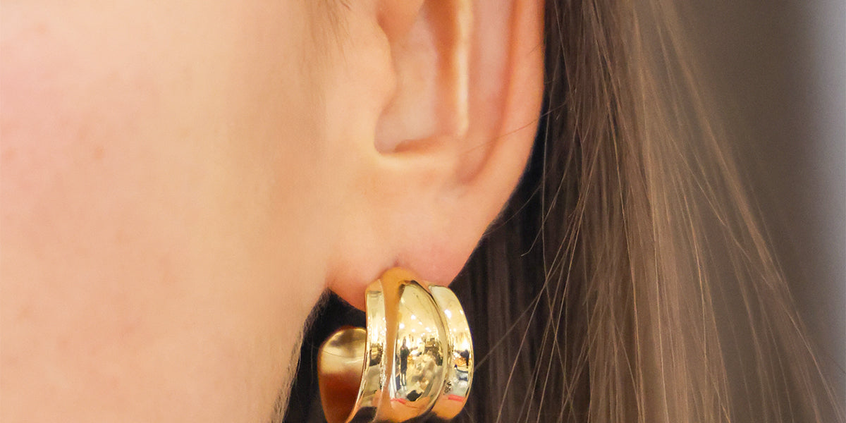 Boucles d'oreilles Melissa (Acier doré) – Zag Bijoux