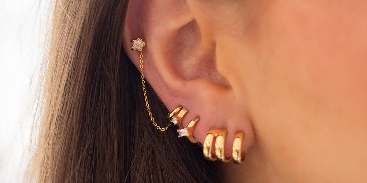 Boucles d'oreilles Angela (Acier doré) – Zag Bijoux