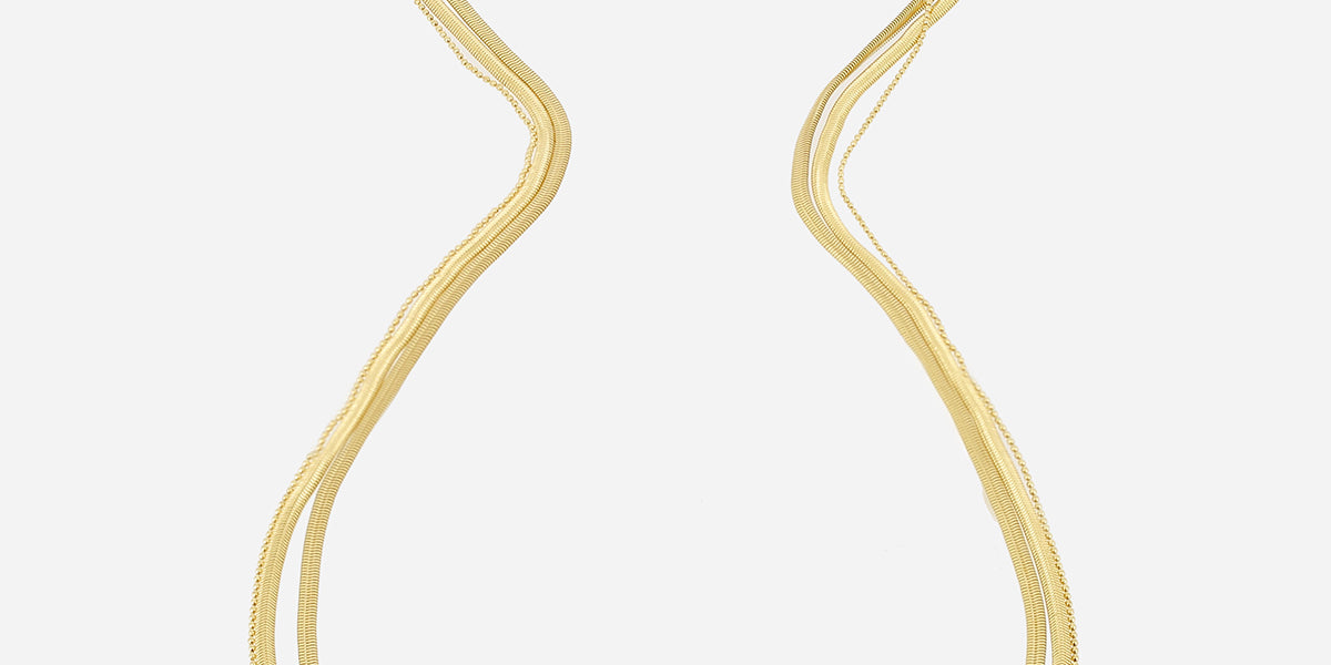 Sautoir Jamie (Acier doré) – Zag Bijoux