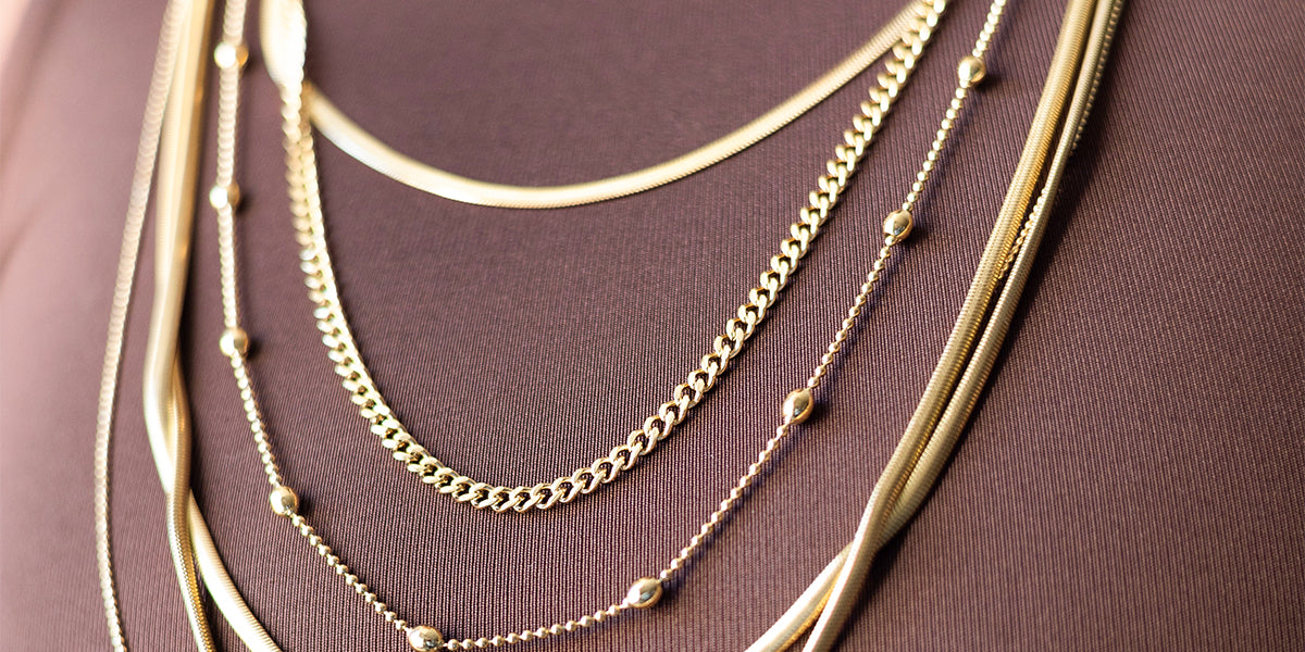 Sautoir Jamie (Acier doré) – Zag Bijoux