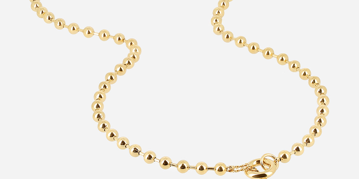 Sautoir Numa (Acier doré) – Zag Bijoux