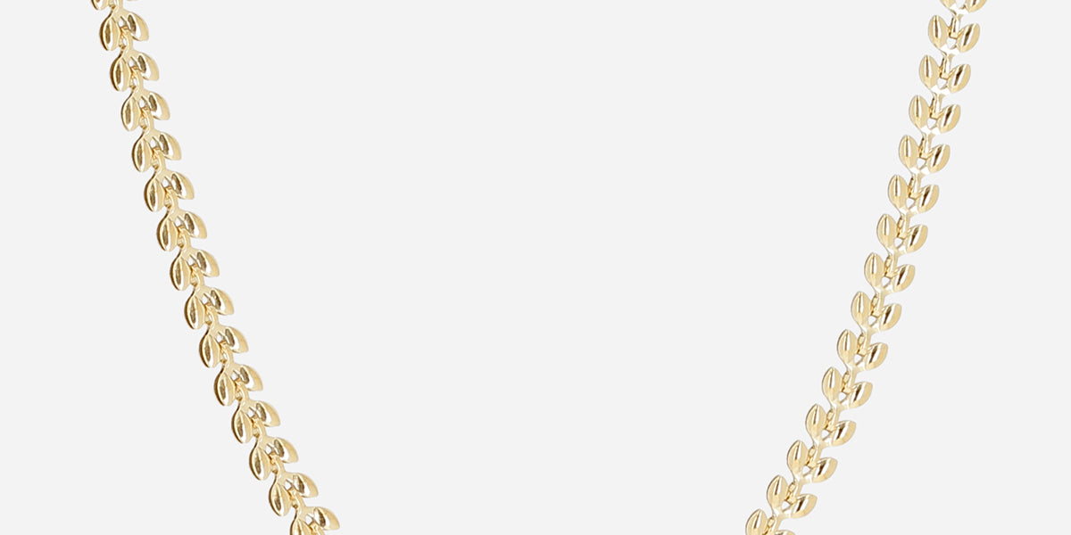 Collar Leaf (Acero dorado) – Zag Bijoux
