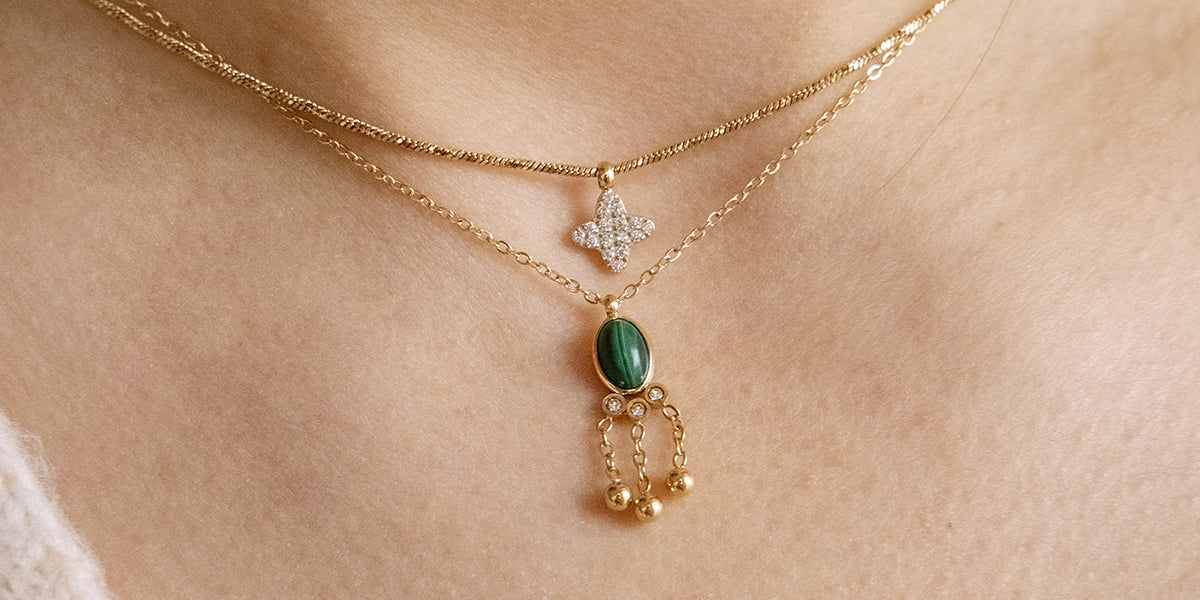 Collier Carnaval Acier doré – Zag Bijoux