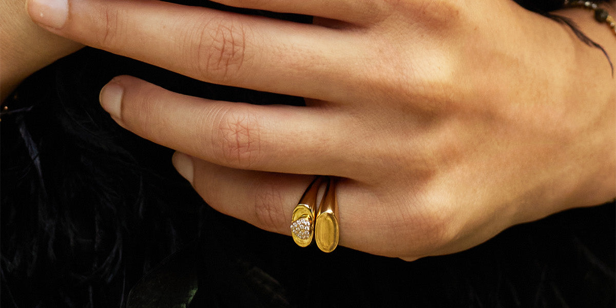 Héritage Signet ring (Steel) – Zag Bijoux