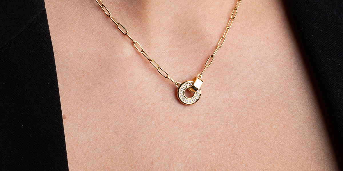 Inaya necklace (Gold-plated steel) – Zag Bijoux