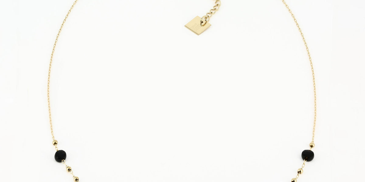 Collier Zoé Acier doré – Zag Bijoux