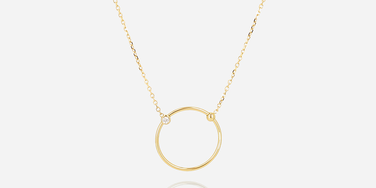 Collier Jill (Acier doré) – Zag Bijoux