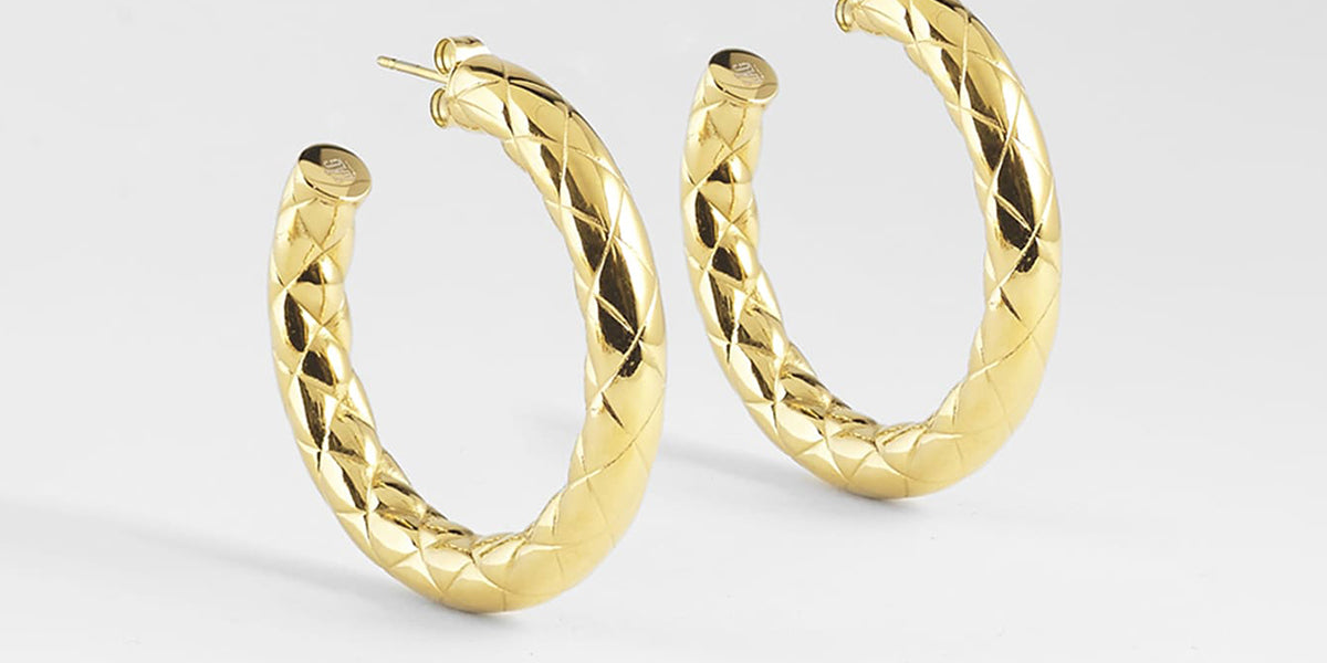 Pendientes Chloé Acero dorado – Zag Bijoux