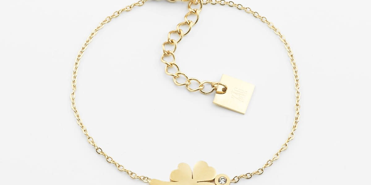 Bracelet Trébol Acier doré – Zag Bijoux
