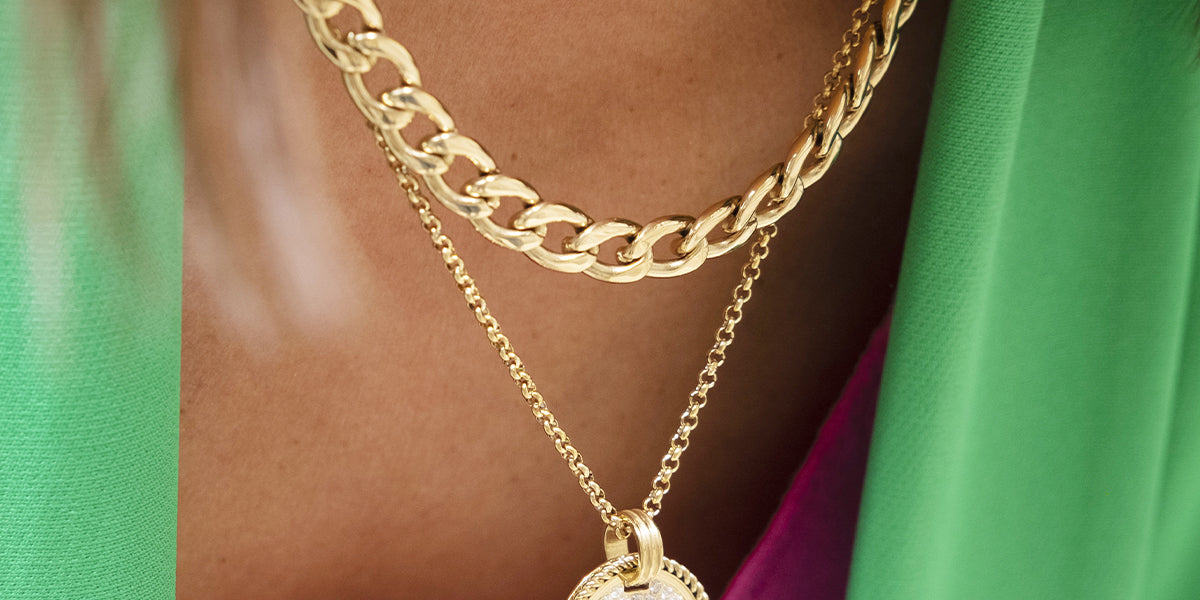 Collier Mason Acier doré – Zag Bijoux