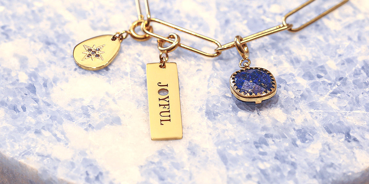 Tanis Charm Gold-plated steel – Zag Bijoux